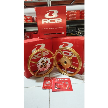 Jual VELG RCB VPELEK RACING RCB SP522 PALANG 5 GOLD VARIO 125/150 FREE ...