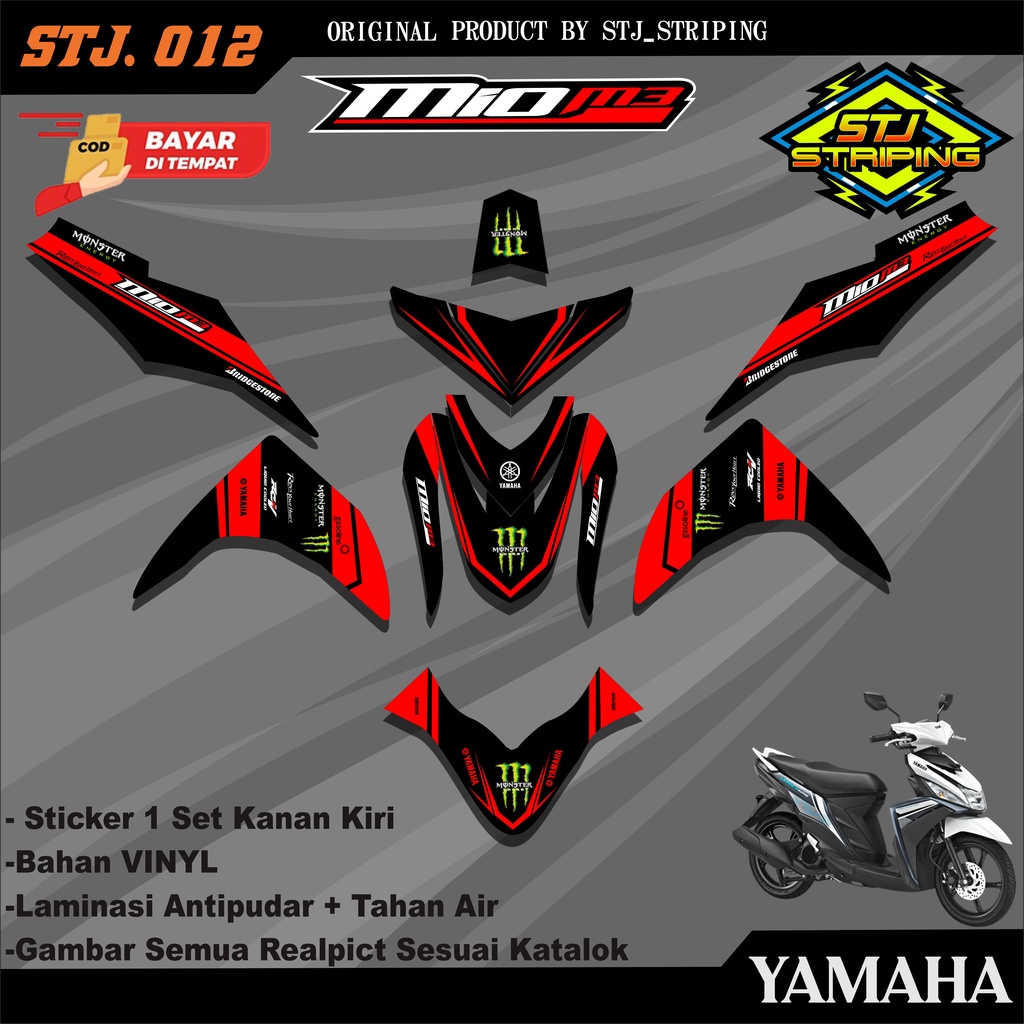 Jual Sticker DECAL FULL BODY MIO M3 - Stiker Striping DECAL Variasi ...