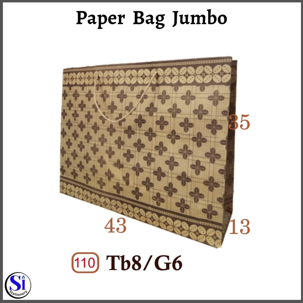 Jual PAPER BAG BATIK JUMBO Tebal 200 Gsm Harga Per PCS | Shopee Indonesia