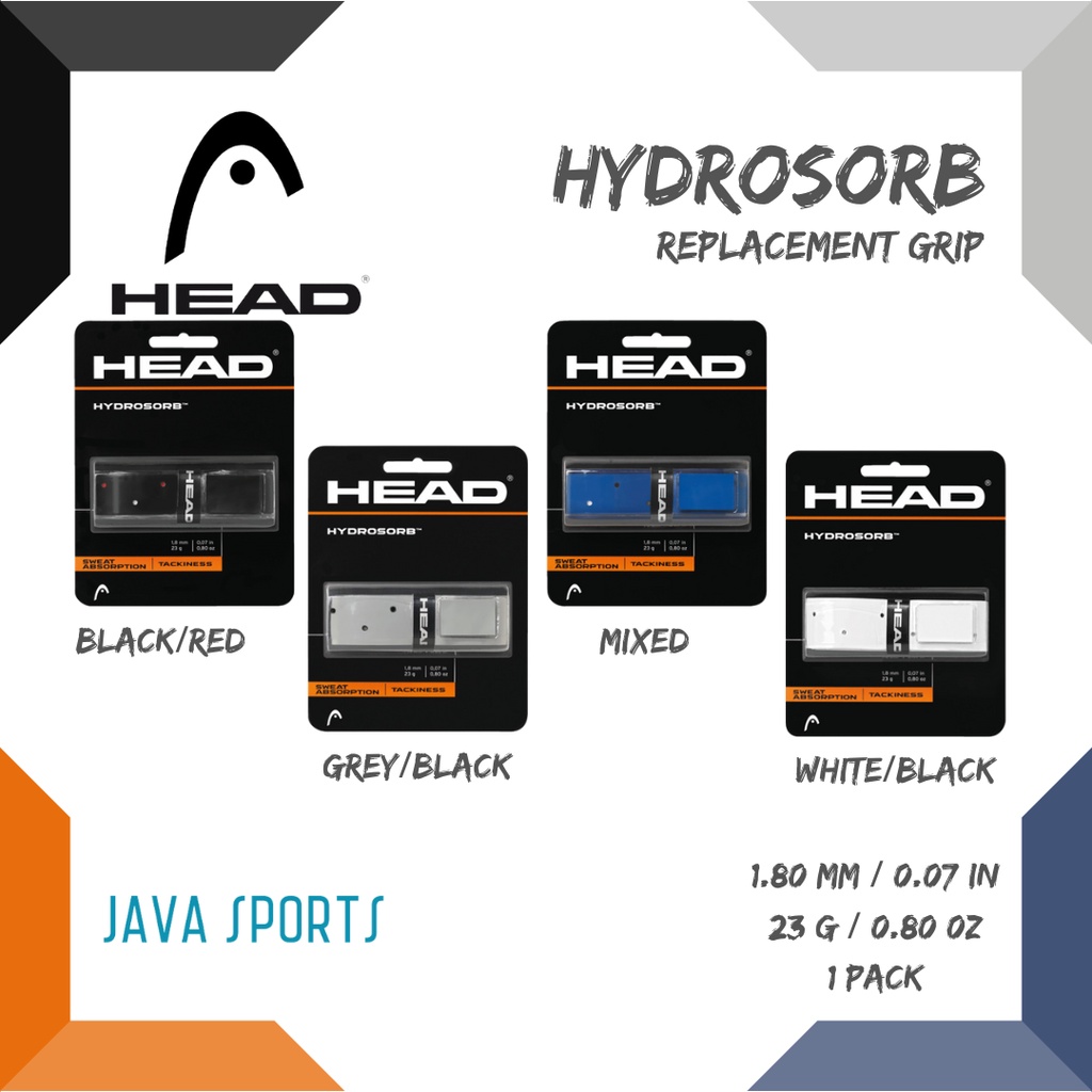 Jual Grip Dasar Tenis Head Hydrosorb | Replacement Grip | 1 Pack ...