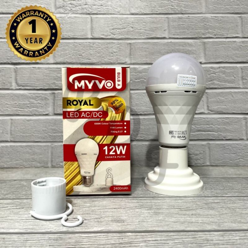 Jual Lampu Emergency LED Bulb Myvo Royal 12 watt Lampu Darurat Super Murah | Shopee Indonesia