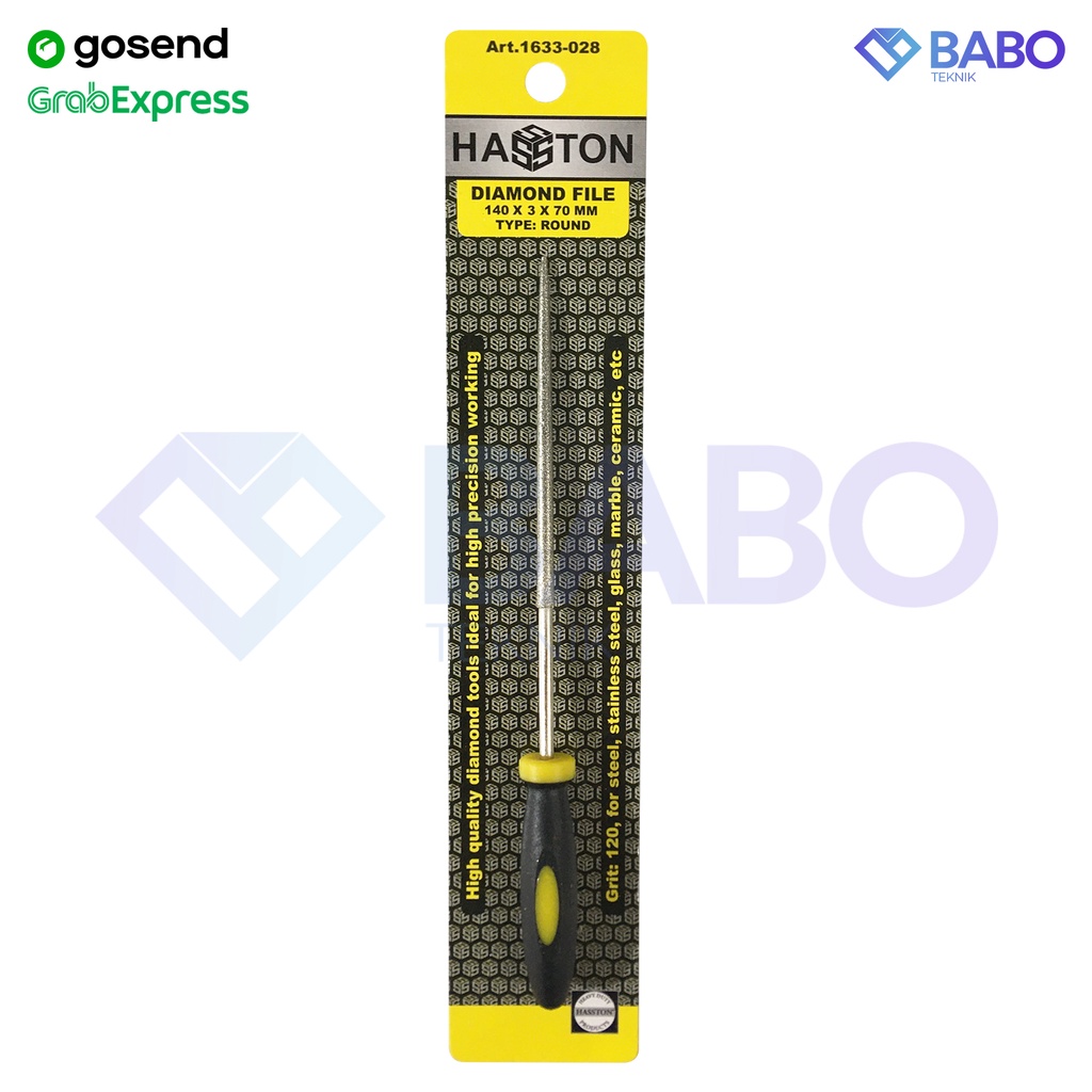 Jual Hasston Kikir Diamond file Round Bulat 3mm | Shopee Indonesia