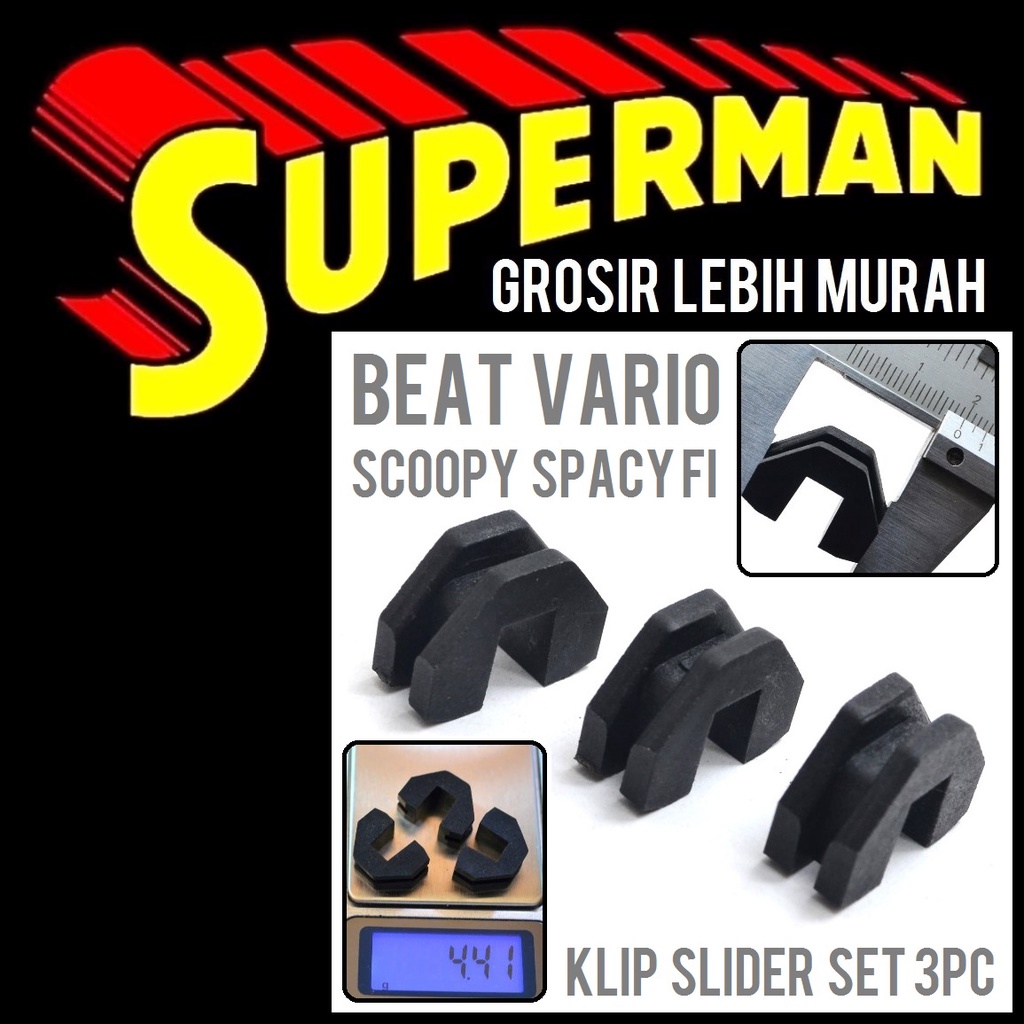 Jual KLIP SLIDER BEAT SET 3 PCS vario scoopy spacy fi cbs techno pop ...