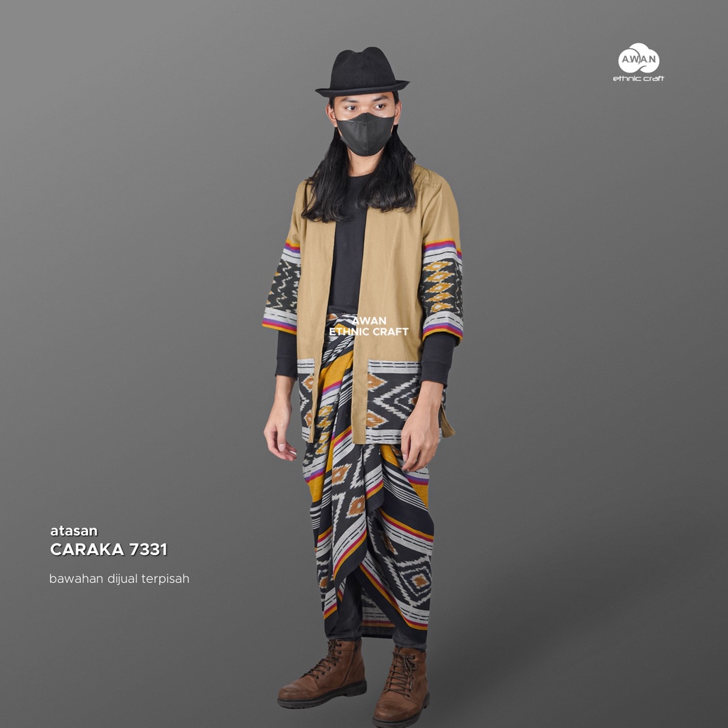 Jual Caraka Kimono Tenun Etnik pria Wanita | Shopee Indonesia