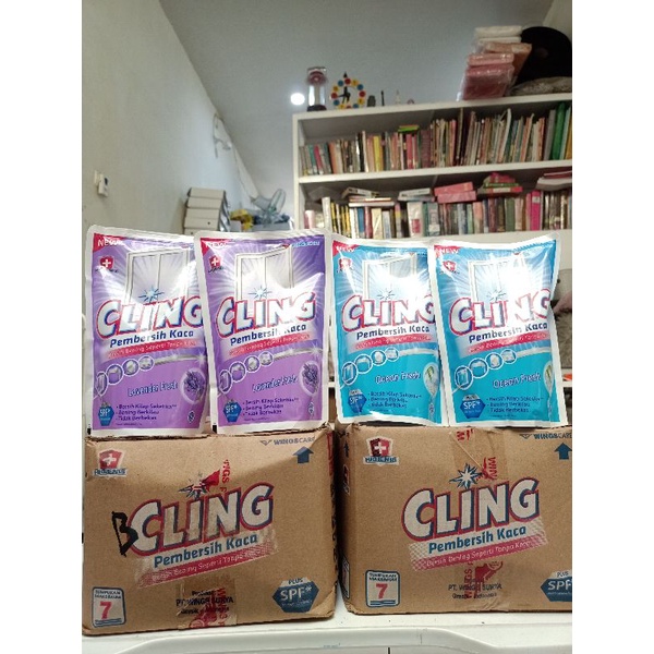 Jual CLING PEMBERSIH KACA REFILL 425 ML BIRU & UNGU | CALLUELLA SHOP ...