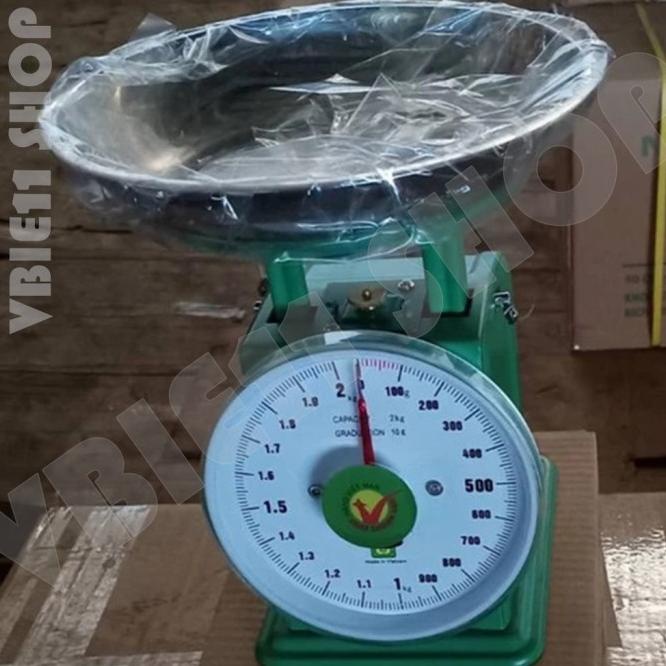 Jual Timbangan Nhno Hoa Hijau Vietnam 2Kg Besi Stainless Jarum Analog | Shopee Indonesia