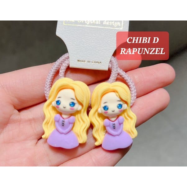 Jual KARET RAMBUT CHIBI PRINCESS ASKSESORIS RAMBUT ANAK CEWEK KOREA ...