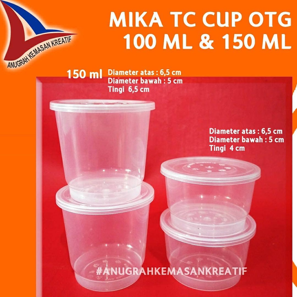 Jual THINWALL CUP OTG 100 ML / CUP PUDING 100 ML ISI 25 PCS | Shopee ...