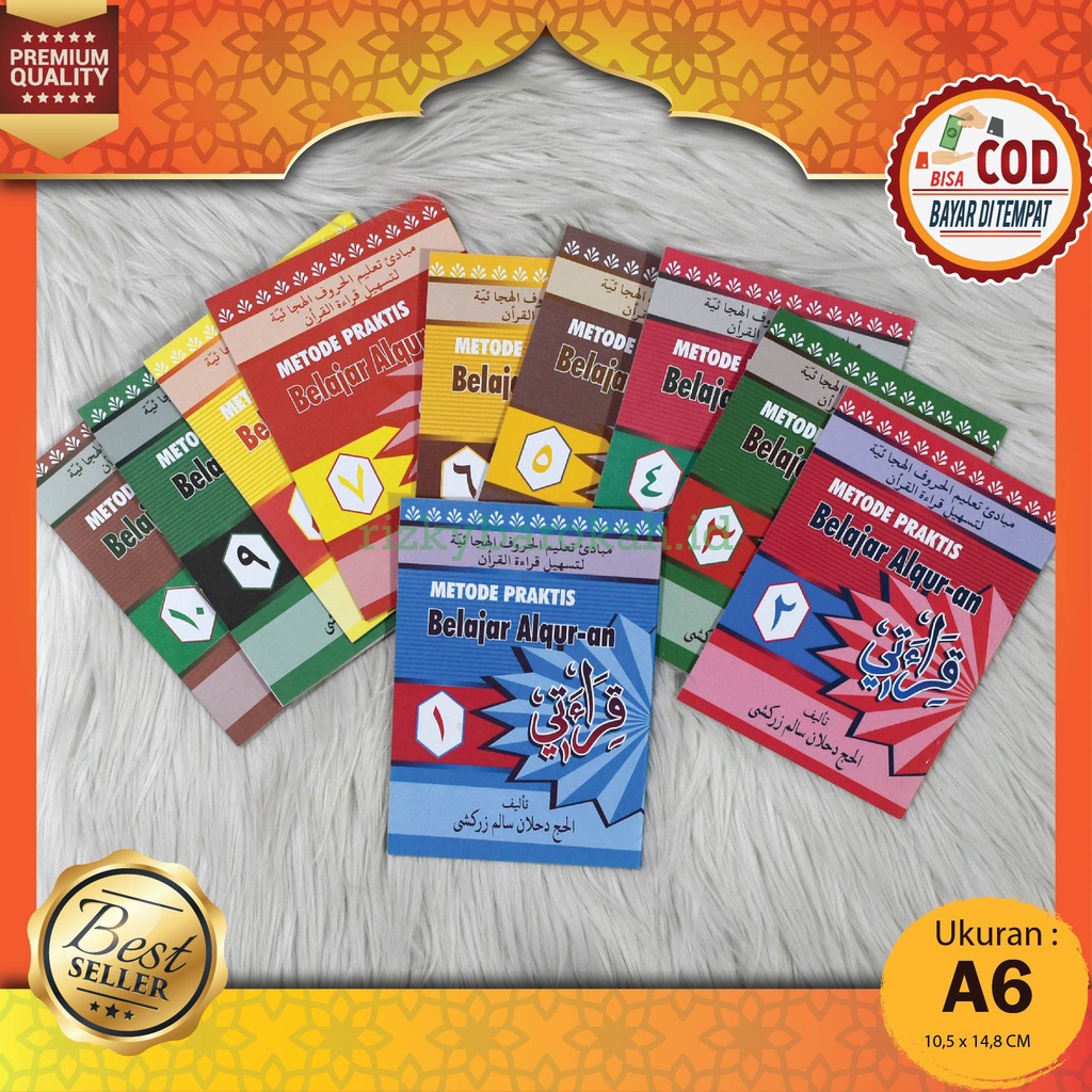 Jual (isi 10 Buku) Qiroati Qiraati Metode Praktis Belajar Al Quran ...