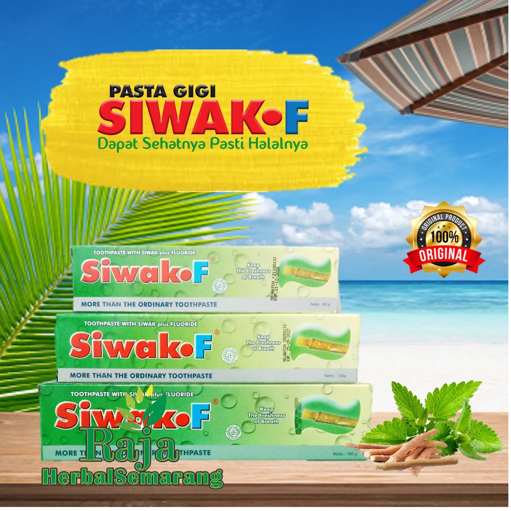 Jual Siwak-F Pasta Gigi Halal Original Toothpaste Plus Flouride Kalsium ...