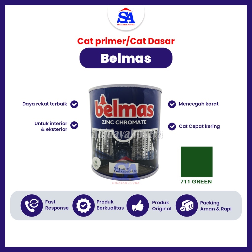 Jual AVIAN BELMAS CAT DASAR MENI BESI ANTI KARAT ZINC CRHROMATE KEMASAN ...