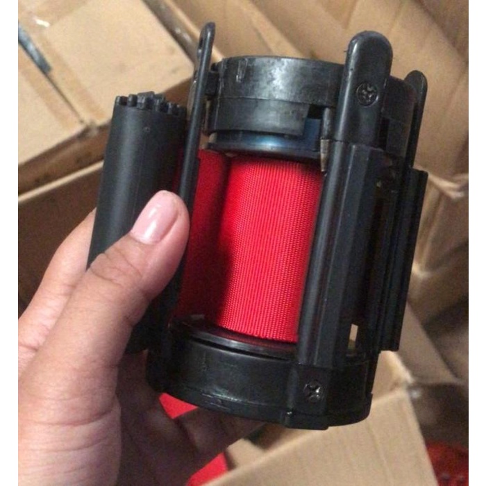 Jual Kepala Tiang Antrian Pita Roll Tiang Pembatas Queue Line 64 ...