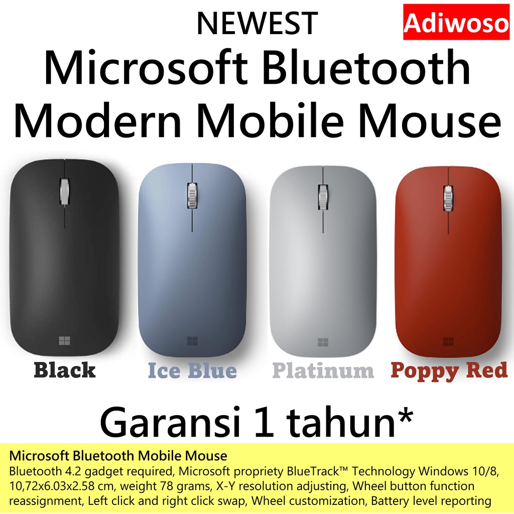 Jual Microsoft Bluetooth Modern Mouse | Shopee Indonesia