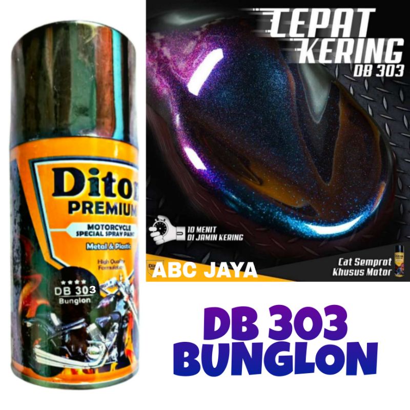 Jual Cat Pilok Diton Premium DB 303 Bunglon Indigo Violet 300ml Ungu ...