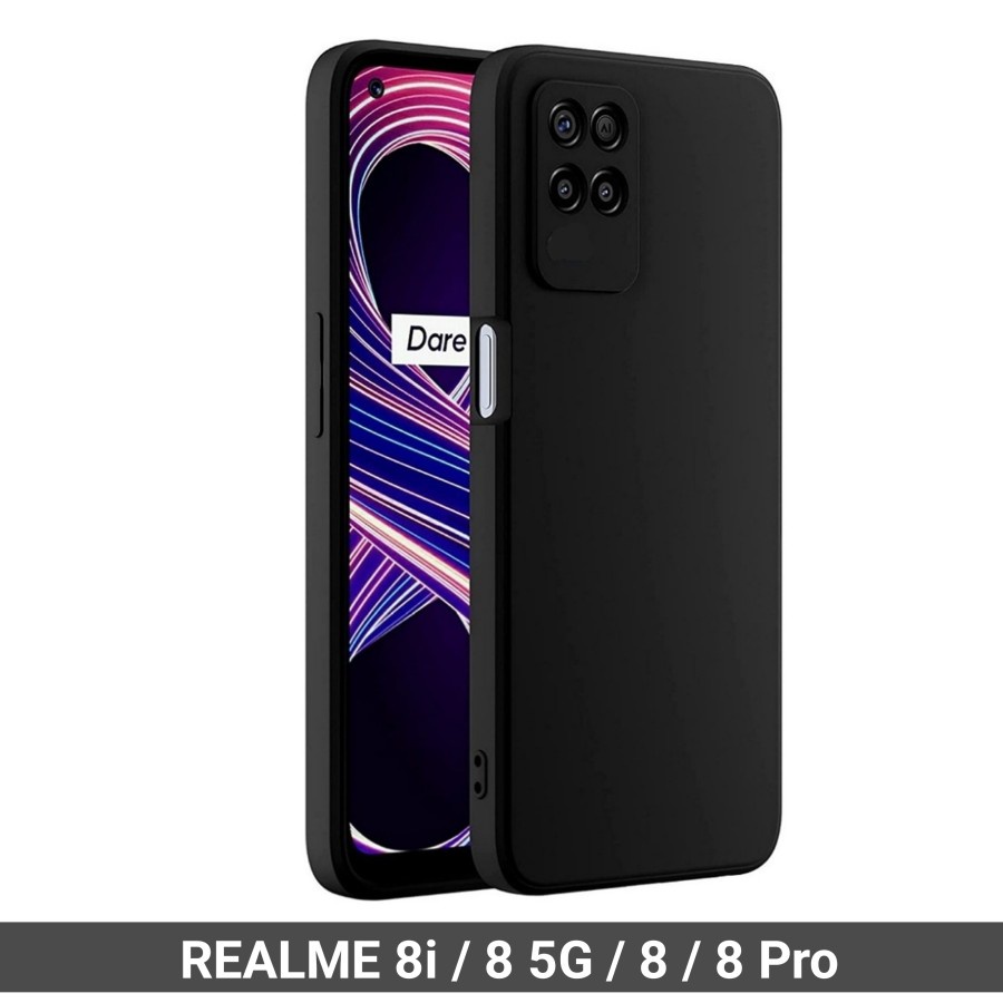Jual CASE REALME 8 5G 8i 8 PRO PREMIUM MATTE CASE SOFT BLACK DOFF SLIM ...