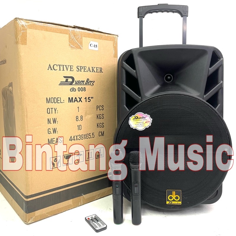 Jual Speaker Portable Dusenberg MAX15 Original speaker dusen berg db008 | Shopee Indonesia