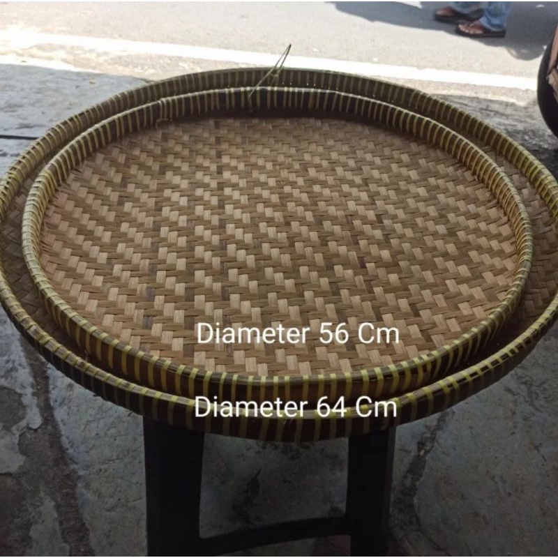 Jual Tampah Bambu Jawa/ Tampah Bambu besar Rapih ukuran 56 cm, 62 cm ...