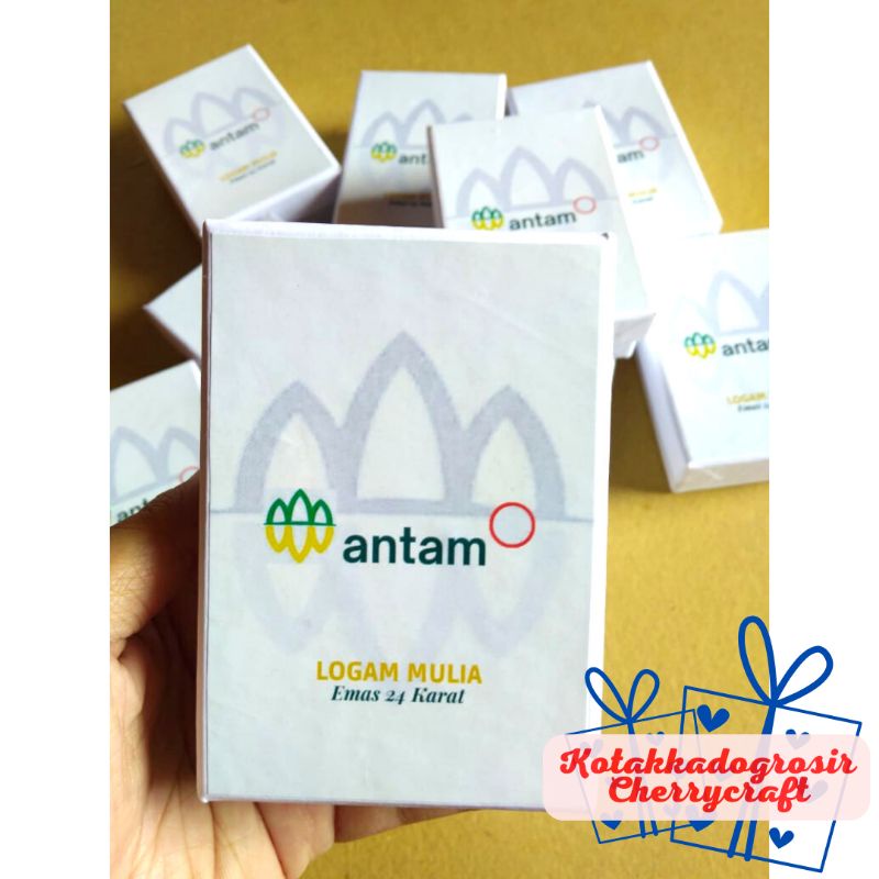 Jual Box paking emas ANTAM minigold 9x6x3 cm | Shopee Indonesia