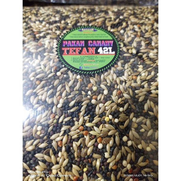 Jual PAKAN KENARI PREMIUM EXTRA 1KG (khusus Breding) | Shopee Indonesia