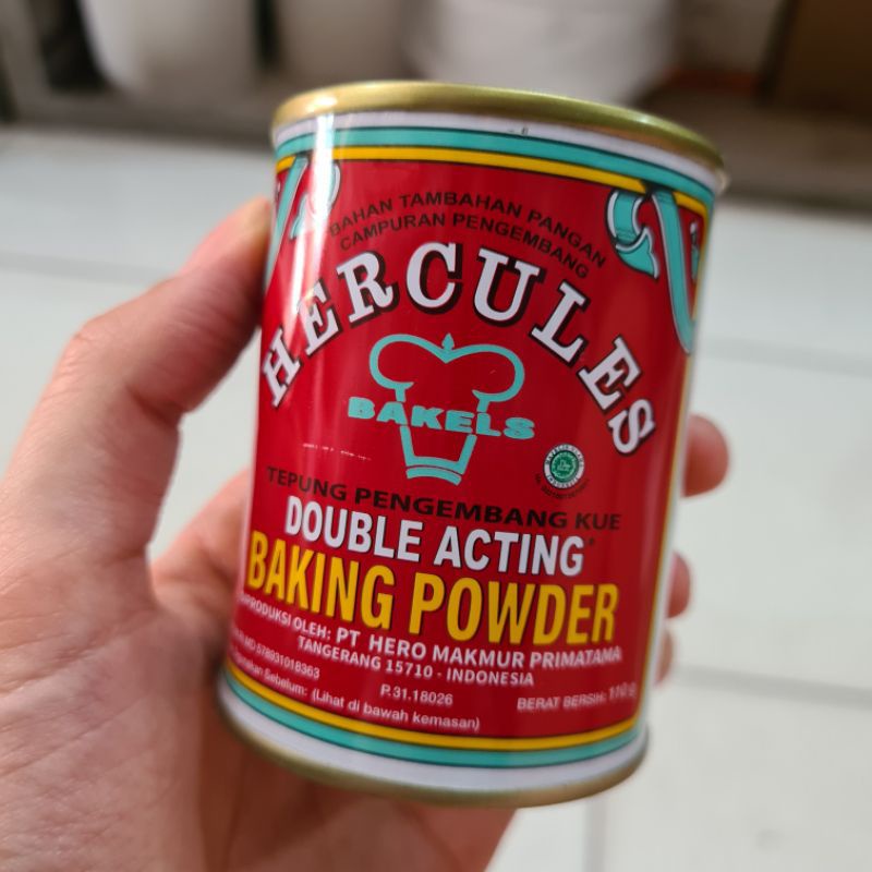 Jual Baking Powder Hercules double Acting 110 Gram | Shopee Indonesia