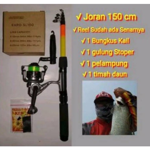 Jual Alat Pancing 1 Set Lengkap Tinggal Pakai | Shopee Indonesia