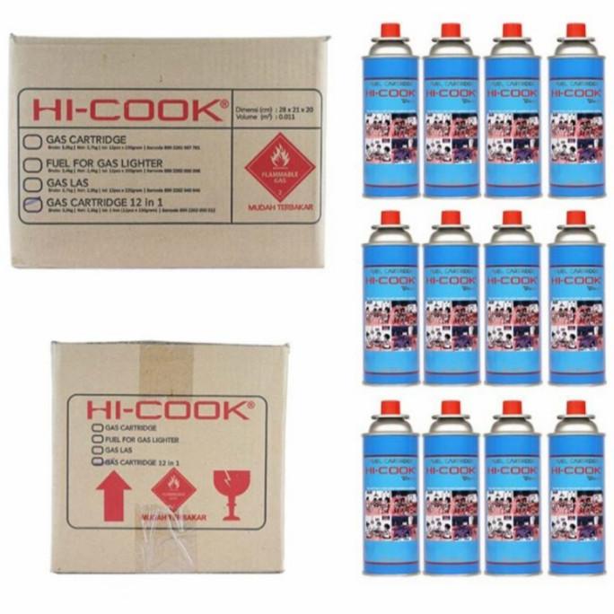 Jual hi-cook gas cartridge 12 in 1 ( 1 dus isi12 pcs) | Shopee Indonesia