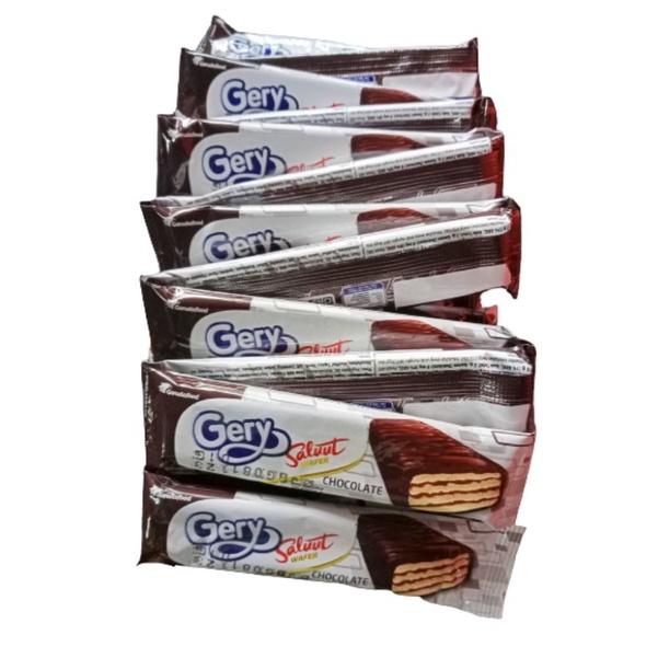 Jual Gery Saluut Wafer Chocolate Pack (Isi 24pcs @6gr) Salut | Shopee ...