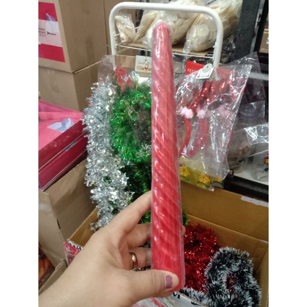 Jual lilin ulir merah ( diameter 3cm ) | Shopee Indonesia