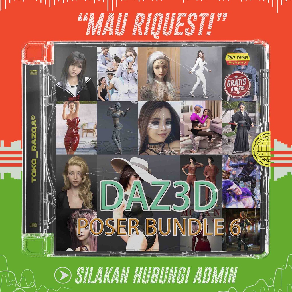 Jual DAZ3D, POSER BUNDLE 6 DECEMBER 2021 3D ASSETS | Shopee Indonesia