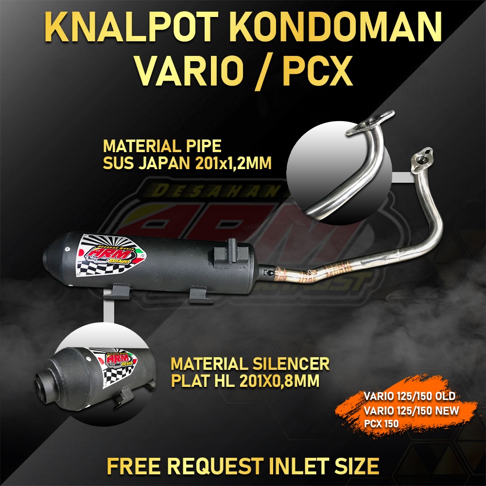 Jual KNALPOT KONDOMAN VARIO / PCX | Shopee Indonesia