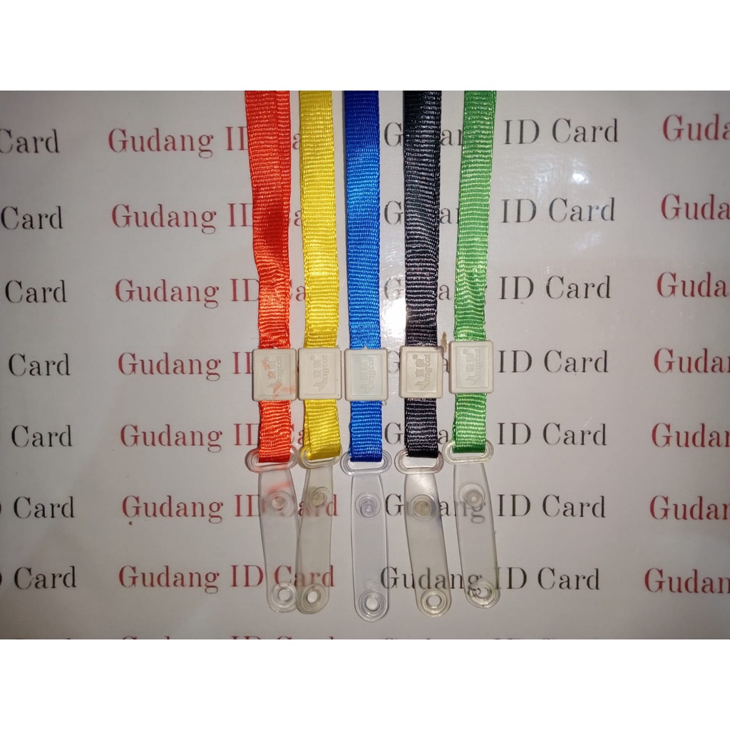Jual Tali ID Card Impor Kait Karet 1cm / Gantungan ID Card | Shopee ...