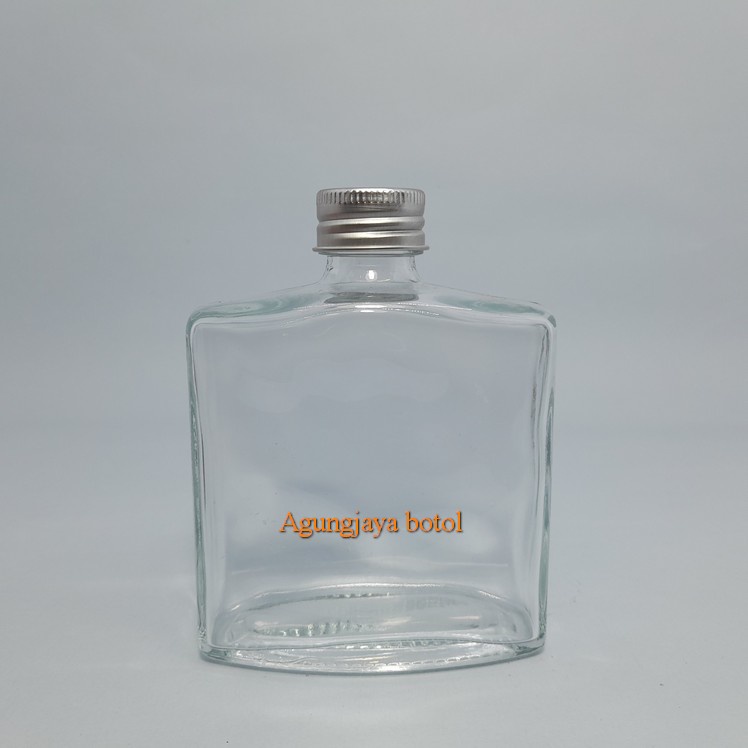 Jual Botol Kaca 200 Ml Clear Original Kotak Pipih / Botol Kaca Food ...