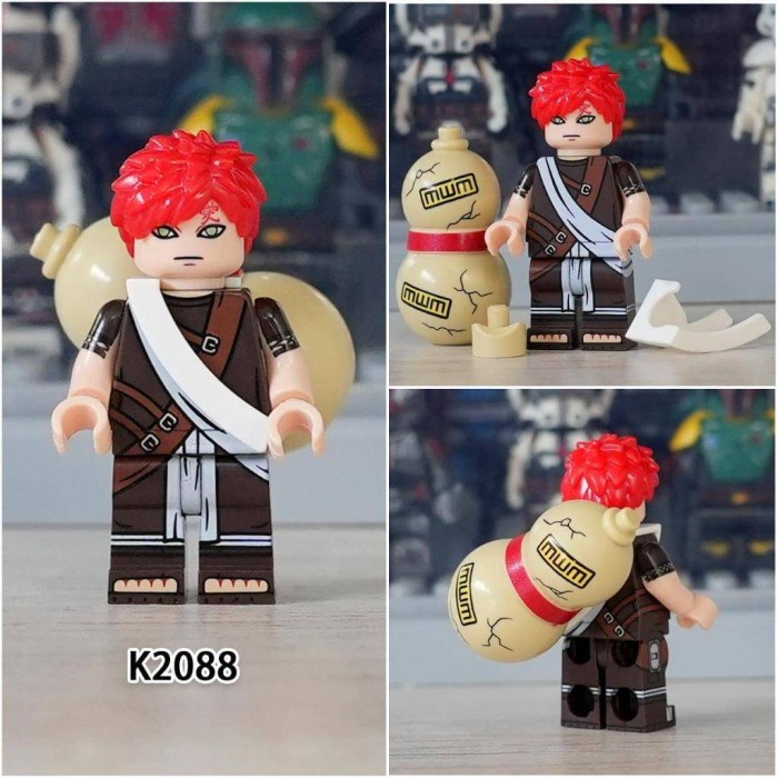 Jual Lego Gaara Minifigure Naruto Sasuke Kakashi Nya Cole Kai ...
