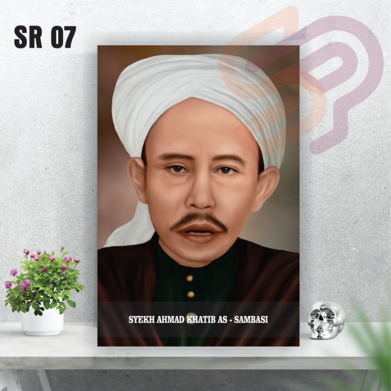 Jual FOTO SYEHK AHMAD KHATIB AS SAMBASI PIGURA KAYU | Shopee Indonesia