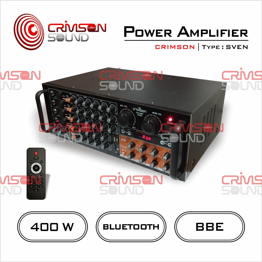 Jual POWER AMPLIFIER BBE PROCESSOR 400 Watt Bluetooth CRIMSON - SVEN ...
