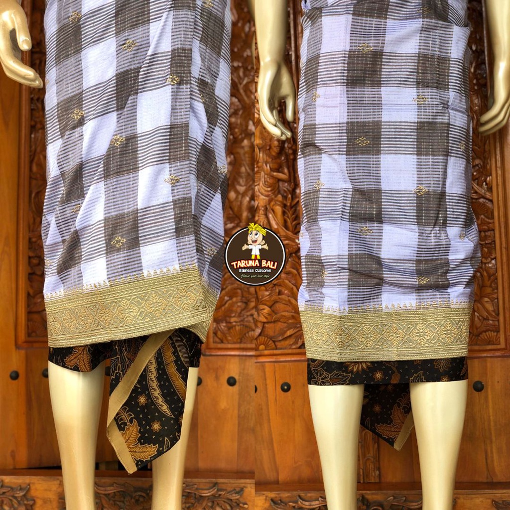 Jual Saput Endek Tepi Bordir No 36 | Pakaian Adat Bali | Shopee Indonesia