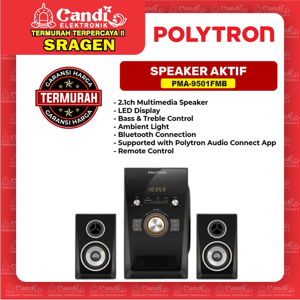 Jual POLYTRON Speaker Aktif PMA-9501FMB | Shopee Indonesia