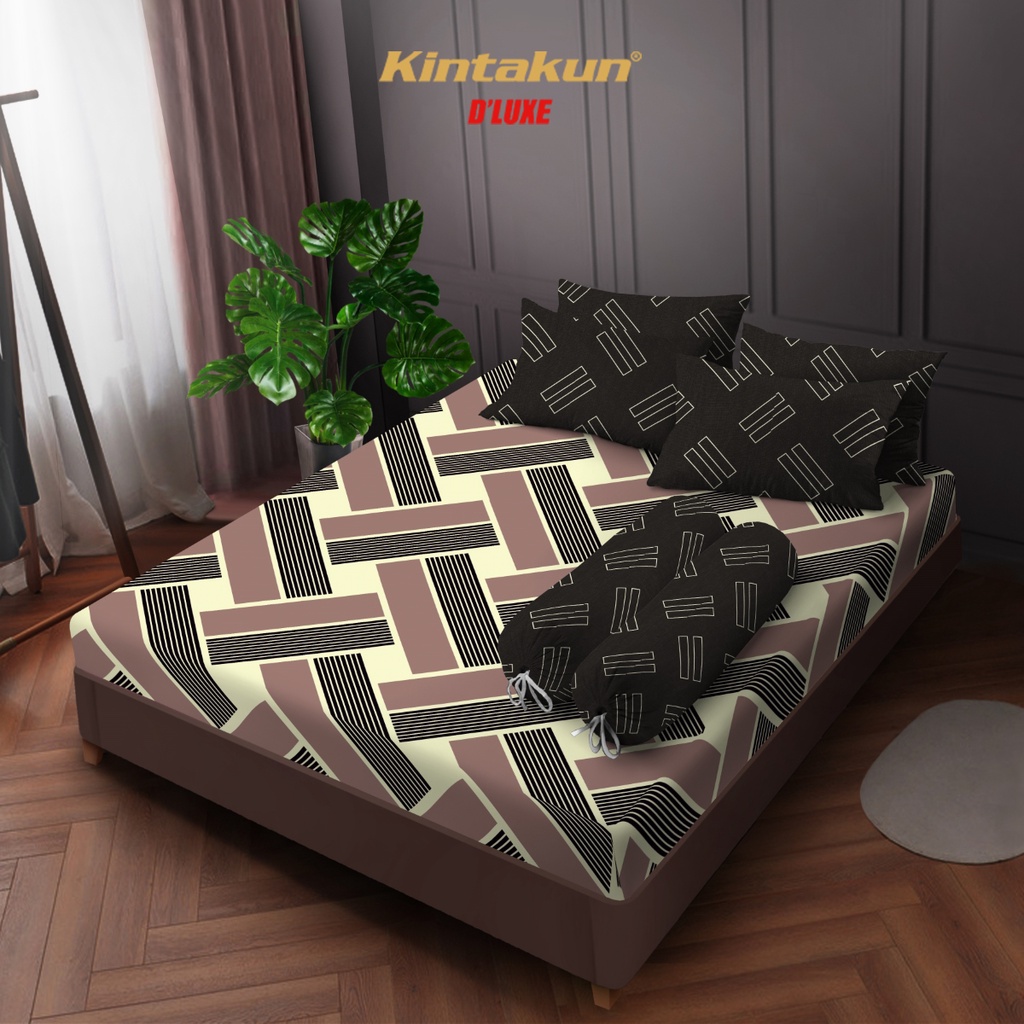 Jual Kintakun Sprei Fitted 160 / 180 / 200 Tiwi Aesthetic Dluxe Microtex 20cm Coklat | Shopee ...