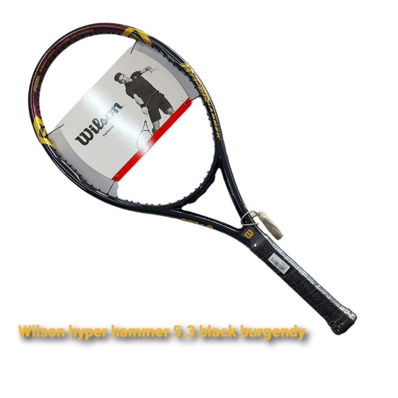Jual Raket tenis wilson hyper hammer 5,3 black burgendy | Shopee Indonesia