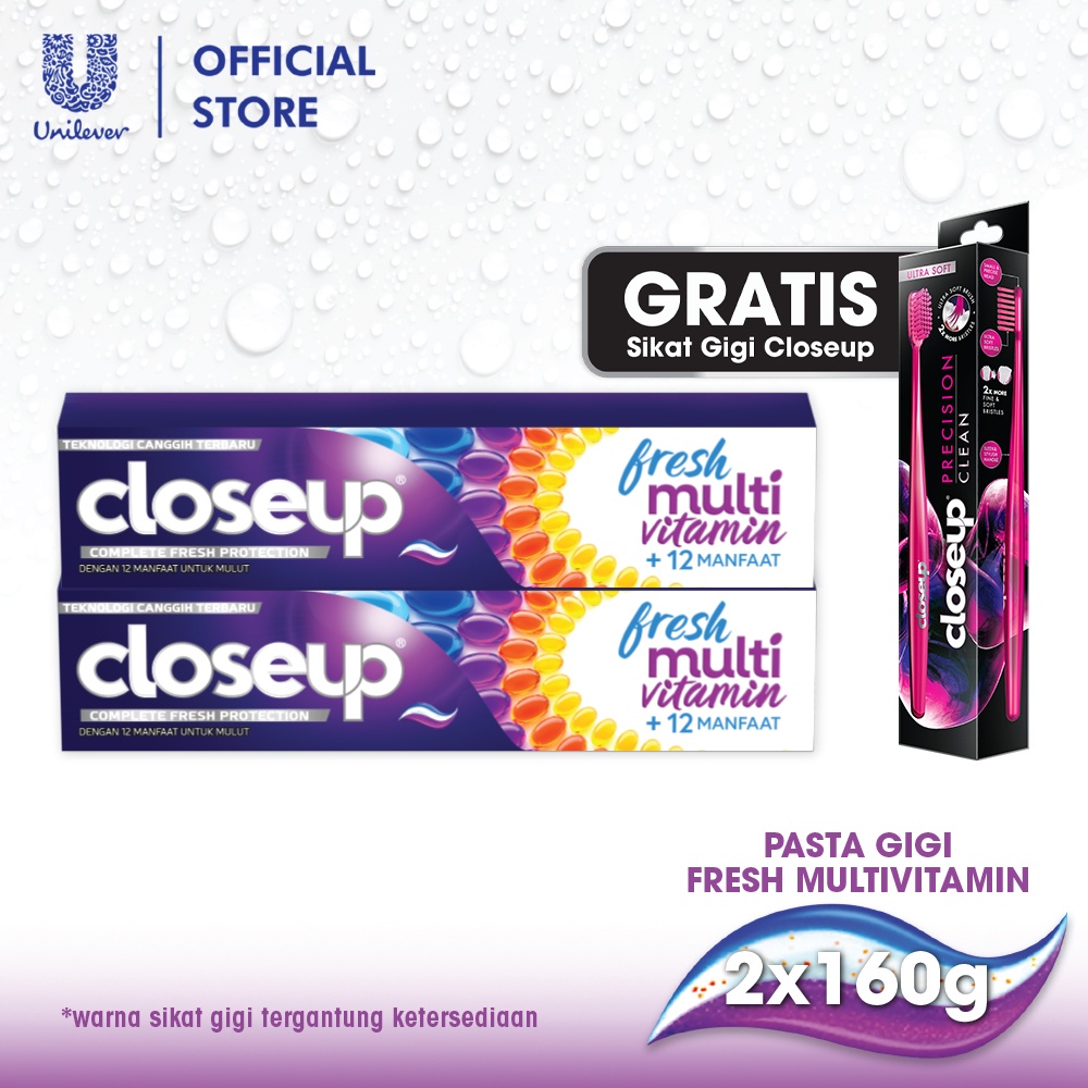Jual Buy 2 Close Up Complete Fresh Protection Multivitamin 160g FREE ...