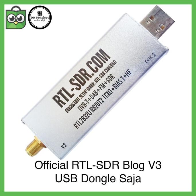 Jual RTL-SDR Blog V3 Dongle Only RTLSDR R820T2 RTL2832U 1PPM TCXO RTL SDR | Shopee Indonesia