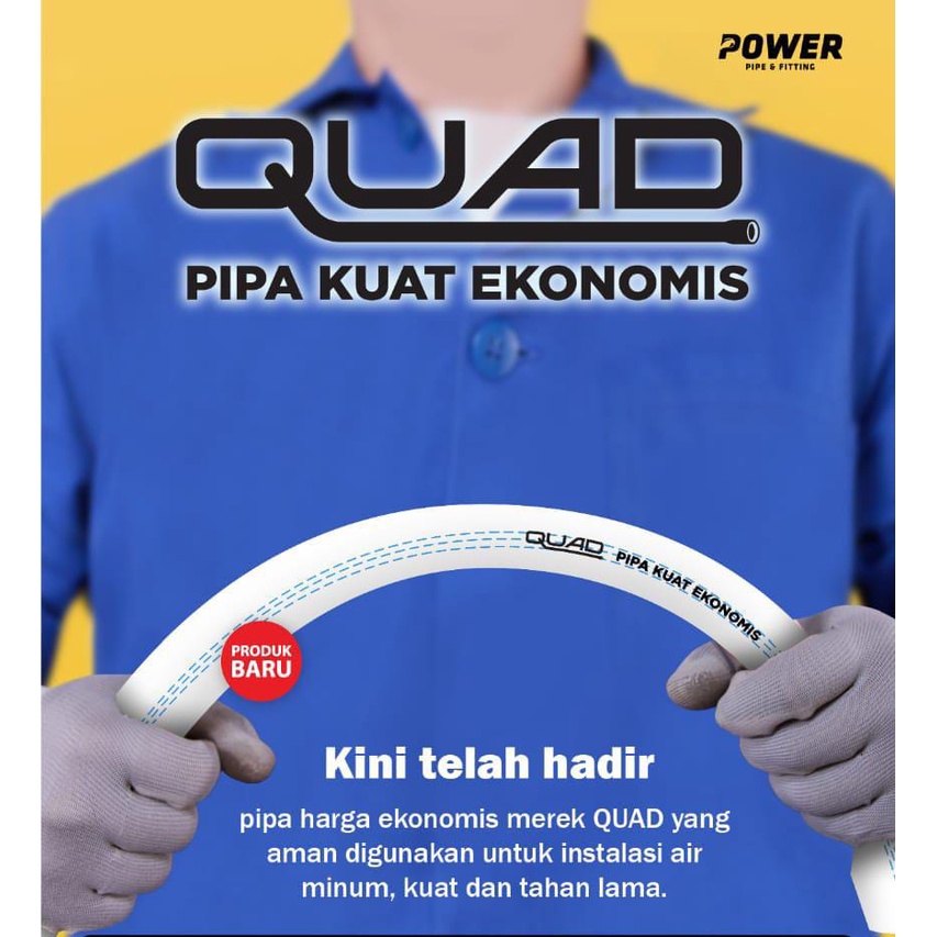 Jual Pipa Quad AW 1/2 Inch - Pipa power ekonomis | Shopee Indonesia