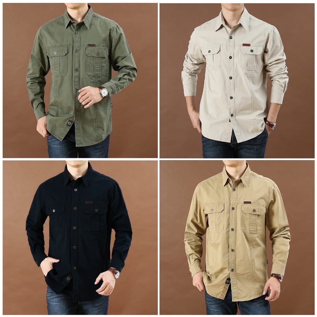Jual KEMEJA OUTDOOR LAPANGAN/KEMEJA LENGAN PANJANG/KEMEJA LAPANGAN ...