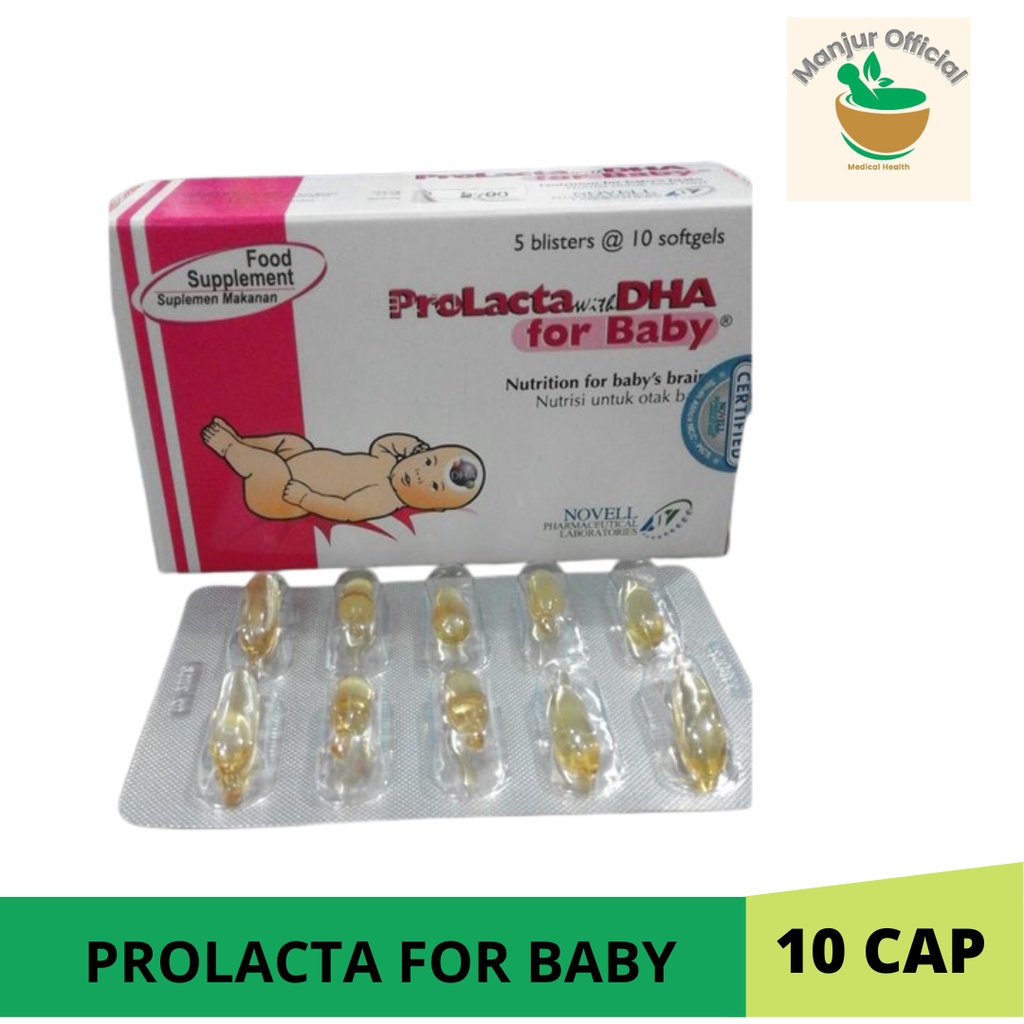 Jual Prolacta with DHA for Baby 10 Kapsul Suplemen Perkembangan Otak ...