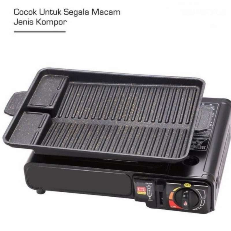 Jual KOMPOR PORTABLE NIKO + Grill GFF BBQ Persegi Anti Lengket - +GRILL ...