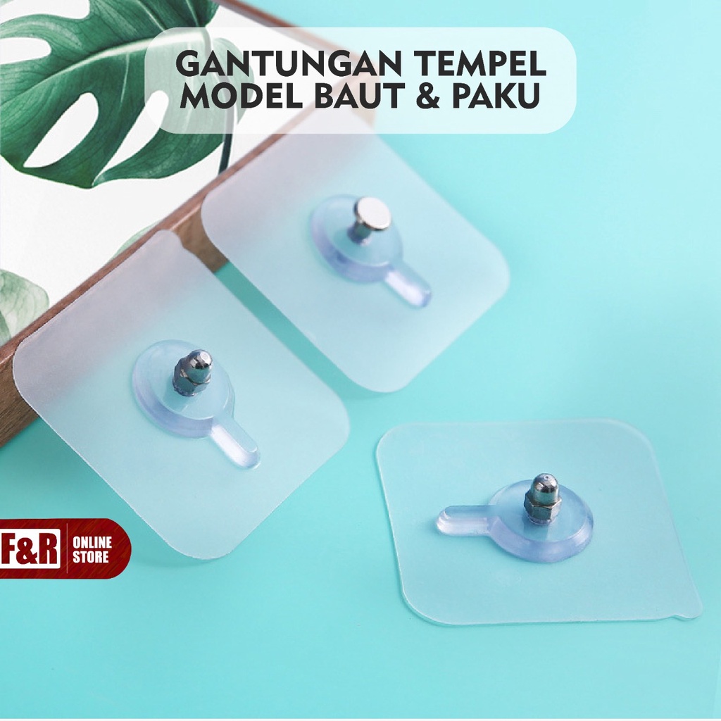 Jual Gantungan Hook Tempel Dinding Baut dan Paku Tempelan Gantungan Dinding Bingkai Foto Kunci ...