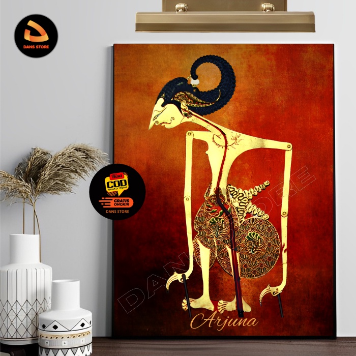 Jual Poster Wayang Arjuna Harjuna Janoko Untuk Hiasan Dinding dan ...