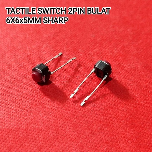 Jual Tact Switch Bulat 2 Pin Tut Switch Sharp Tact Switch 2 Pin Bulat ...