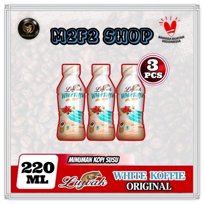 Jual Kopi Luwak White Koffie Original Botol Pet - 220 ml (Kemasan 3 Pcs ...