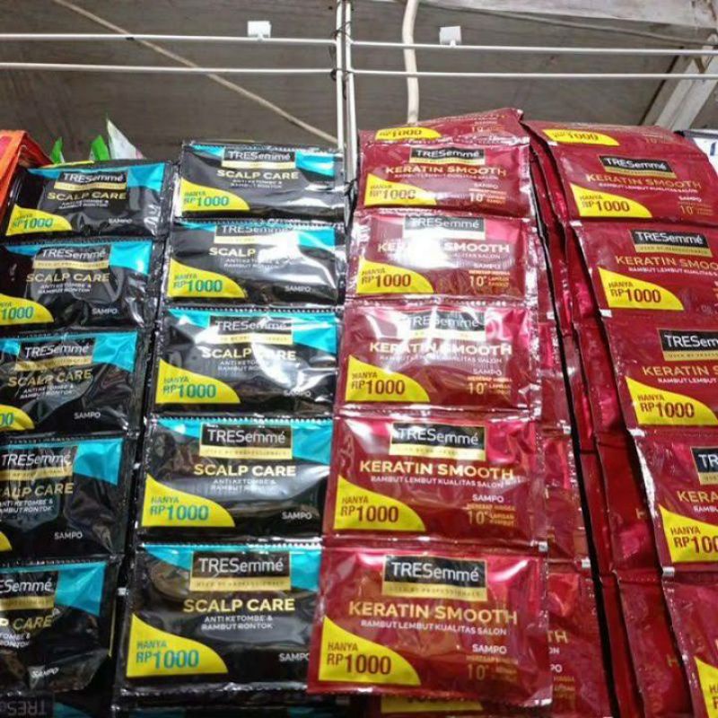 Jual SAMPO TRESemme 1 RENTENG ISI 12 SACHET | Shopee Indonesia